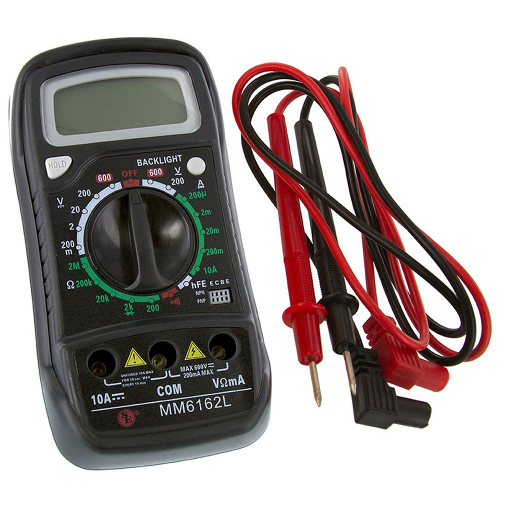 Multimeter - Digital with Backlight, Large Display | Micro-Tools