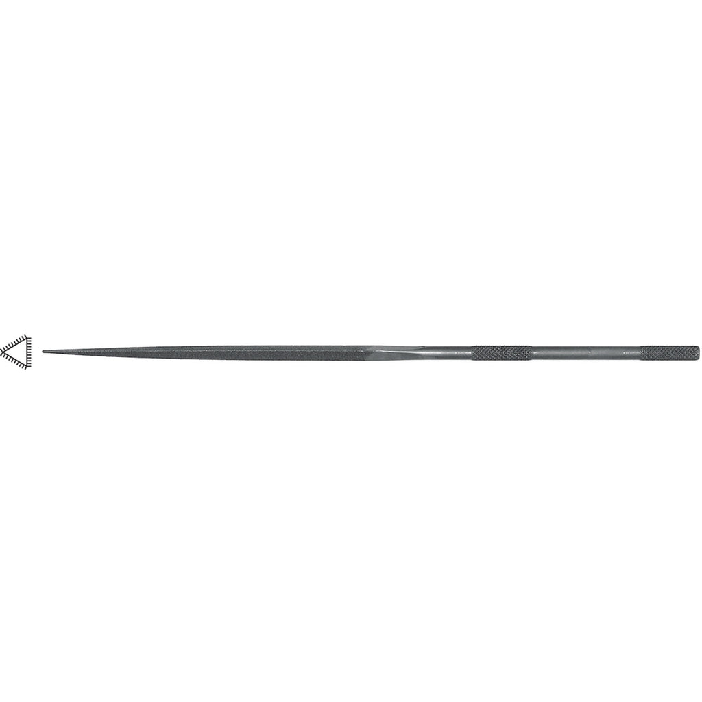 Grobet USA Swiss Pattern 10cm Three-Square Needle File