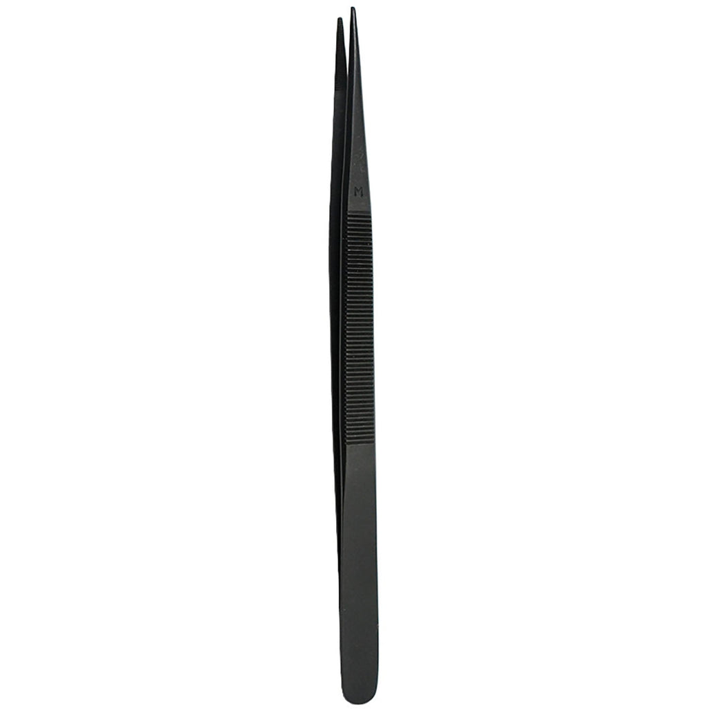 Jeweler's Basics® - Diamond Tweezer, Medium Points Black (Economy) 6.25”