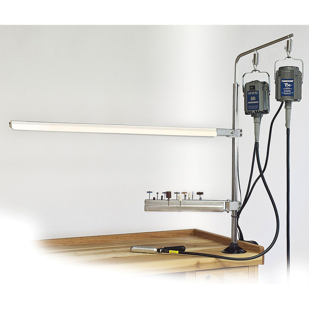 Motor Hanger, with 2 Spring Hooks, Base Mount | Micro-Tools