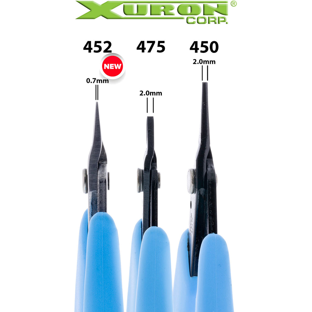 Pliers - Xuron® Narrow Tweezer Nose™ (452) - Blue, Pink, Black or Black ...