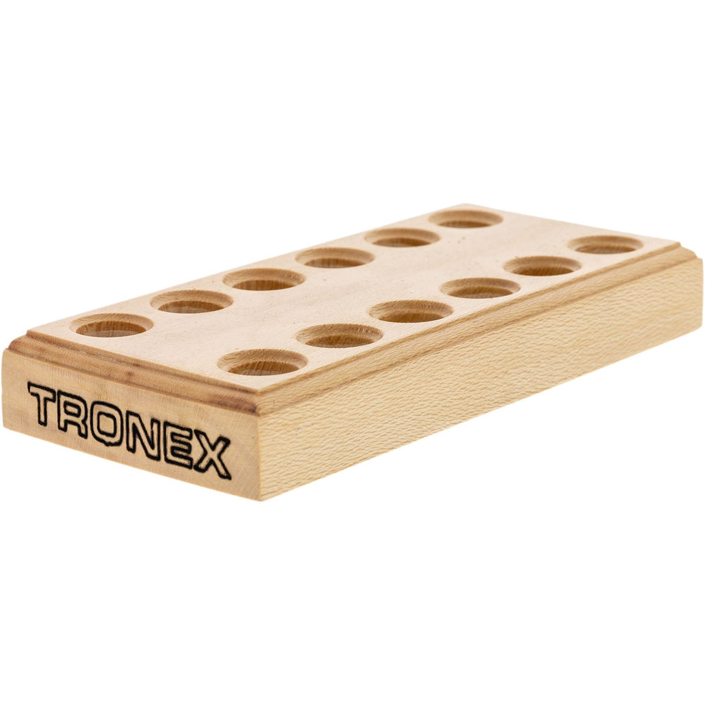 Tronex Wooden Pliers Stand, 12 Holes/6 Pliers | Micro-Tools