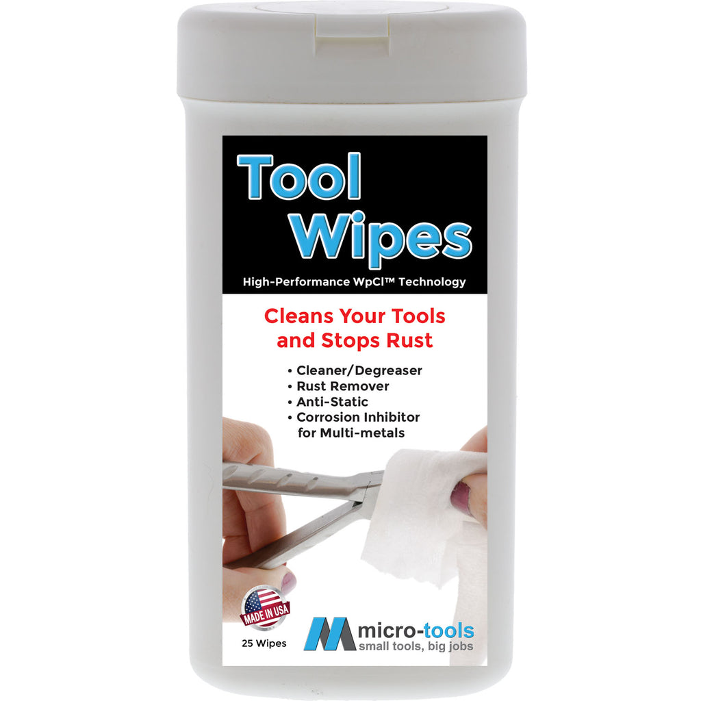 Tool Wipes, Cleans Your Tools and Stops Rust | Micro-Tools