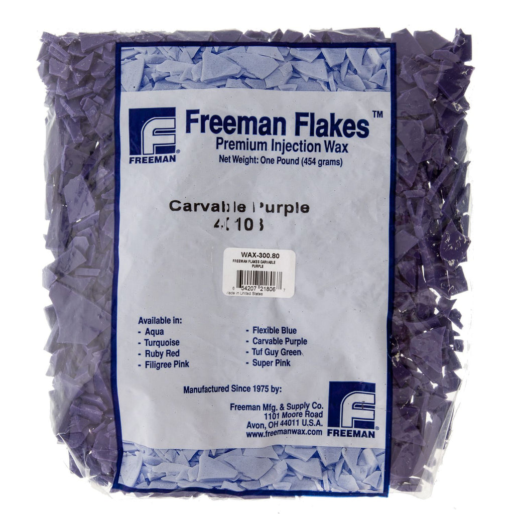 Freeman Flakes Injection Waxes, Carvable Purple | Micro-Tools