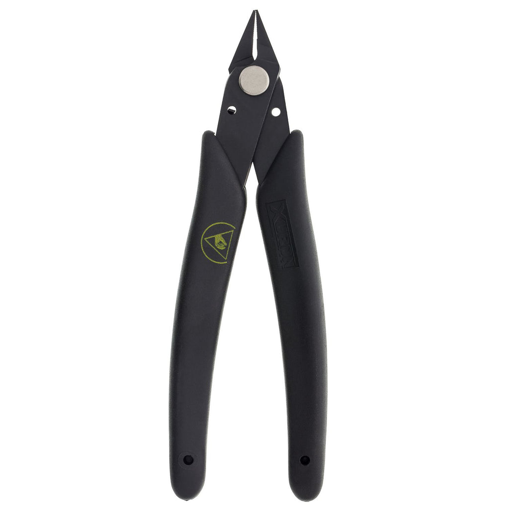 Pliers - Xuron® Short Nose - Serrated, ESD Safe Grips (475SAS)